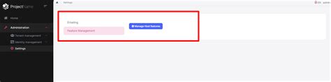 All Templates Only Button Is Displayed For Feature Management