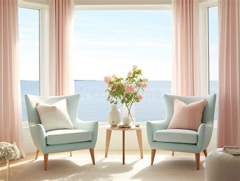 A Living Room With 2 Wingback Chairs With Stained Wood Legs In Front Of