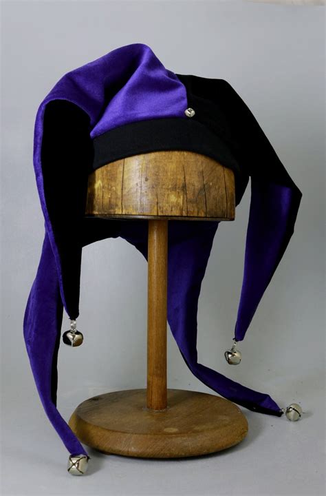 Jester Hat Black Purple Tall Toad