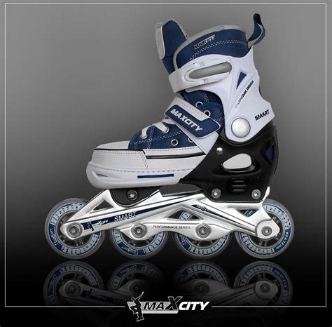 Детские раздвижные роликовые коньки MaxCity SMART BLUE ― купить в ...