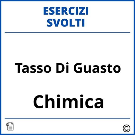 Esercizi Tasso Di Guasto Svolti Pdf Soluzioni