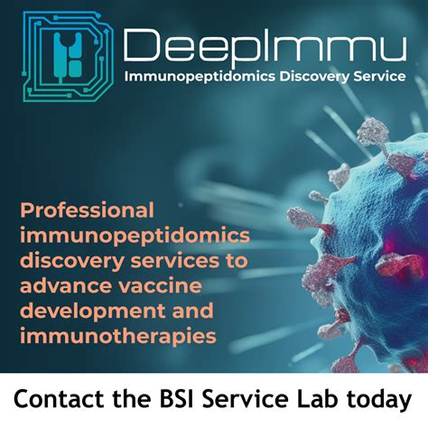 New Bsi Service Roll Out Deepimmu Immunopeptidomics Discovery Service Bioinformatics