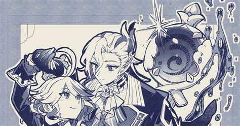 Neuvillettefurina Neuvifuri Genshin Impact 500 Bookmarks ヌヴィレットがフ