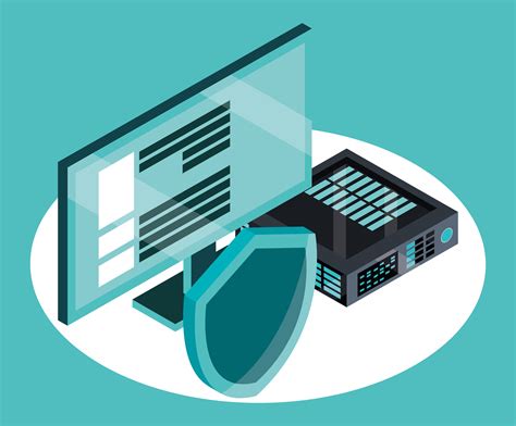 Computer Hardware And Protection 6098097 Vector Art At Vecteezy