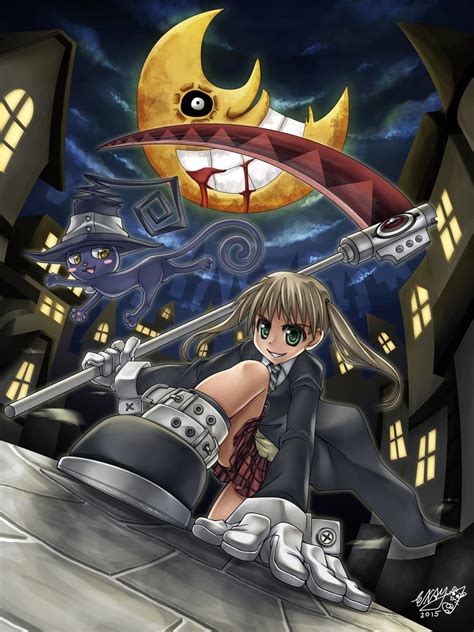 Maka Albarn Soul Evans And Blair Soul Eater Drawn By Examheart Danbooru