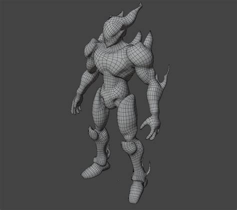 3d Model Robot Elemental Fire Vr Ar Low Poly Cgtrader