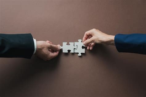 팀워크 및 파트너십 개념적 이미지 프리미엄 사진