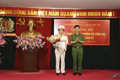 Đại tá Trần Văn Toản làm Phó Chánh Văn phòng Cơ quan Cảnh sát Điều tra