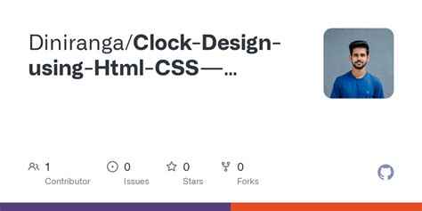 GitHub Diniranga Clock Design Using Html CSS Javascript