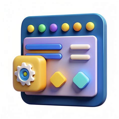 premium photo 3d web page and programming code icon development and software concept can be