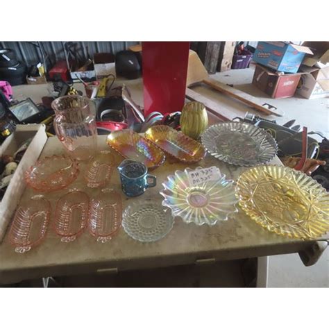 Colored Glass Depression Glass Serving Dishes And Trays Mcsherry