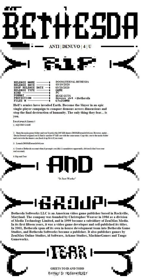 Doom Eternal Bethesda Scrolller