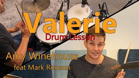 Valerie Drum Tutorial Amy Winehouse Youtube