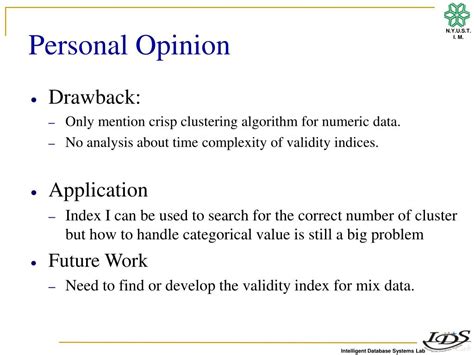 Ppt Performance Evaluation Of Some Clustering Algorithms And Validity Indices Powerpoint