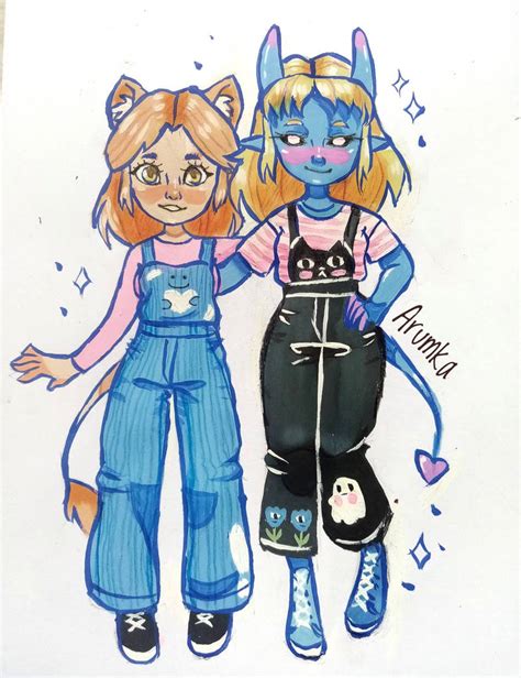 Asya And Lola My Oc By Arumart On Deviantart