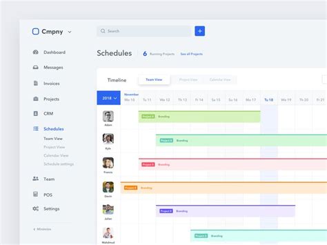 Fikristudio Schedule Dashboard Design With Calendar Ui