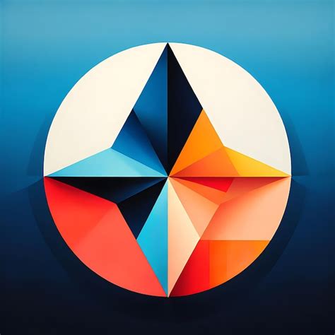 Premium Photo Colourful 3 D Rendering Of Triangles On Blue Background