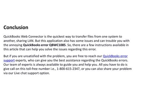 PPT How To Fix QuickBooks Web Connector Error QBWC PowerPoint Presentation ID
