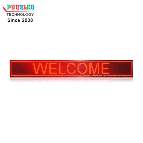 Semi Outdoor Scrolling Message Led Display Advertising Led Display