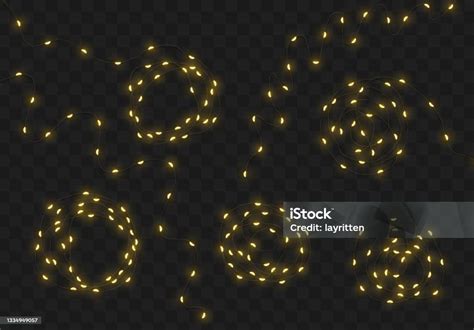 크리스마스 조명 화환 축제 디자인 요소 사실적인 개체를 축하합니다 홀리데이 Xmas 데코르 드립 이슬 Led 램프 새해 빛 효과