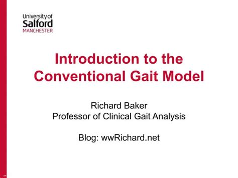 2 Introduction To The Conventional Gait Model Ppt