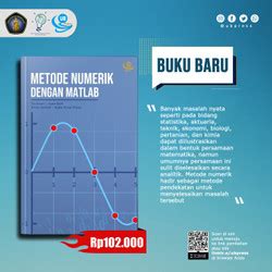 Promo Buku Pengantar Komputasi Numerik Dengan Matlab Kota Tangerang Buku ID Tokopedia
