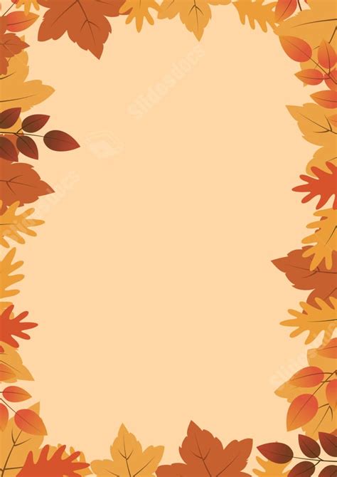 November Page Border And Printable Background In Word Slidesdocs