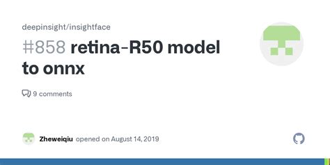 Retina R50 Model To Onnx Issue 858 Deepinsight Insightface GitHub