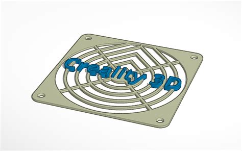 3d Design Fan 120 Creality Tinkercad