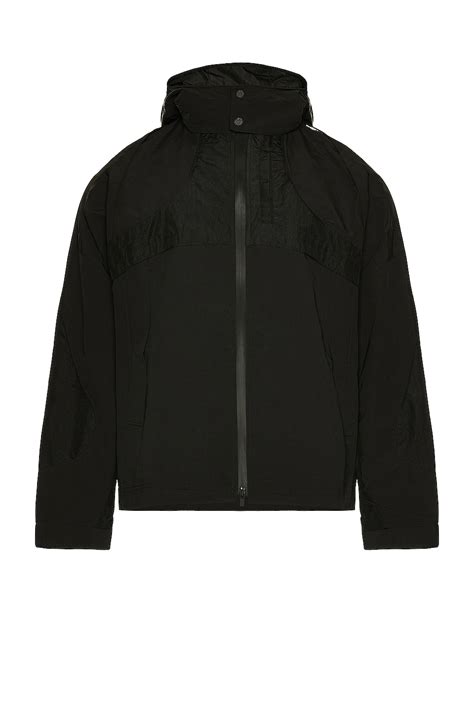 c2h4 intervein panelled windbreaker in black revolve