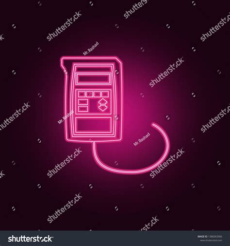 Gas Analyzer Icon Elements Measuring Elements Stock Illustration