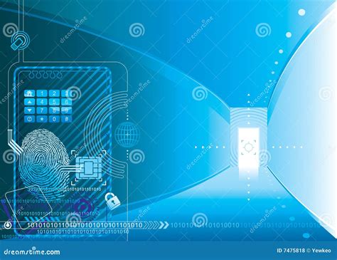 Security Access Stock Vector Illustration Of Identification 7475818