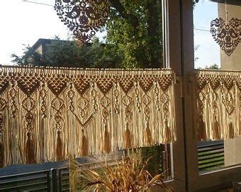 Macrame Cafe Curtain Etsy Macrame Curtain Large Macrame Curtains