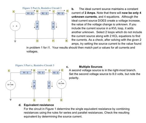 Solved Resistive Circuits Use Only KVL KCL And Ohm S Law Chegg
