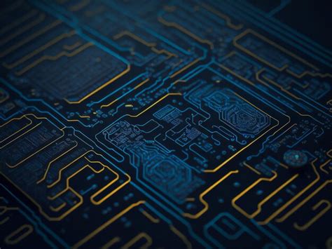 Premium AI Image Electronic Circuit Board Close Up