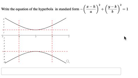 Solved Write The Equation Of The Hyperbola In Standard Form