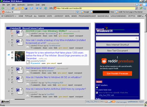 Reddit On Windows 98se R Windows98