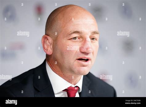 England Head Coach Steve Borthwick During A Squad Announcement Press