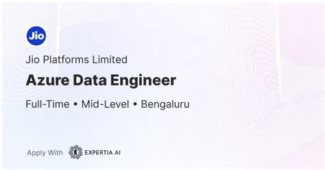 Aditi On Linkedin Azure Data Engineer Job Bengaluru Mid Level 4 To 6 Years