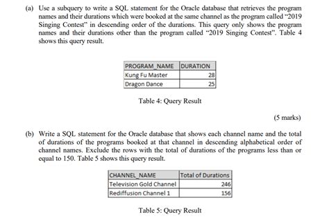 Solved Question Al You Are Given With Three Oracle Tables