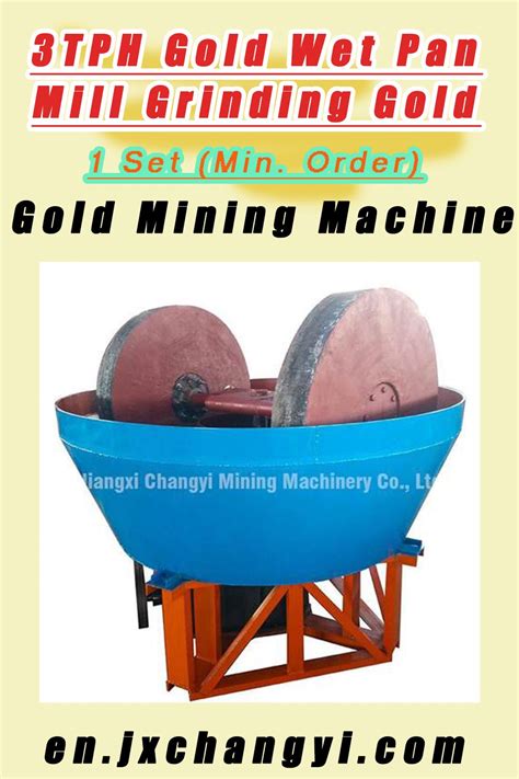 3tph Gold Wet Pan Mill Grinding Gold Mining Machine Gold Mining Gold
