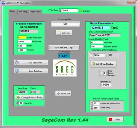sagecom validation and configurationsoftware sage metering