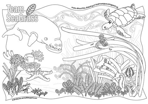 Sea Grass Coloring Pages Coloring Pages