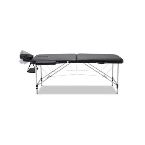Zenses 75cm Portable Aluminium Massage Table 2 Fold Black Treatment