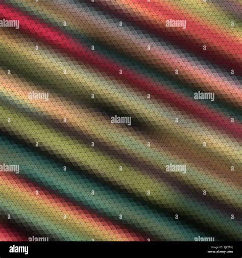 Abstract Retro Artistic Low Polygon Triangle Strip With Geometric Grid Mesh Pattern In A