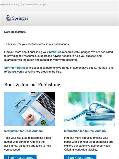 Springer Shop De Why Publish With Springer Statistics Milled
