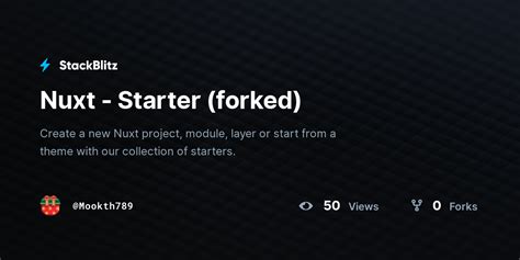 Nuxt Starter Forked StackBlitz
