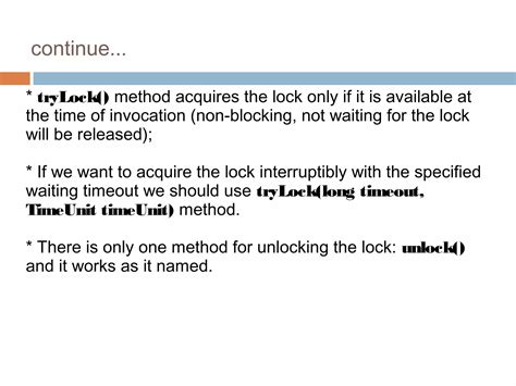 Lock Interface In Java Ppt