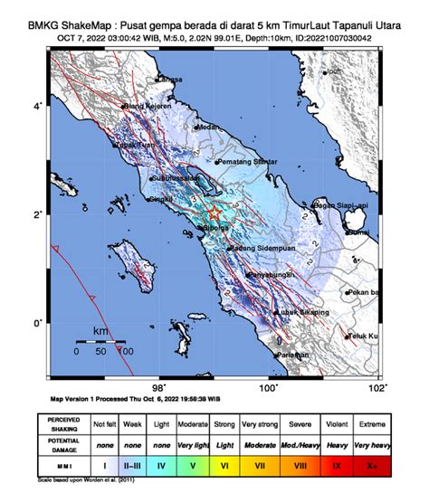 Bmkg On Twitter Gempa Mag Okt Wib Lok Lu Bt Pusat Gempa