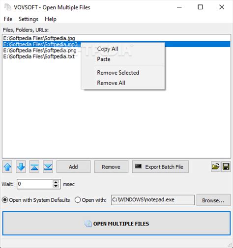Open Multiple Files Download Softpedia